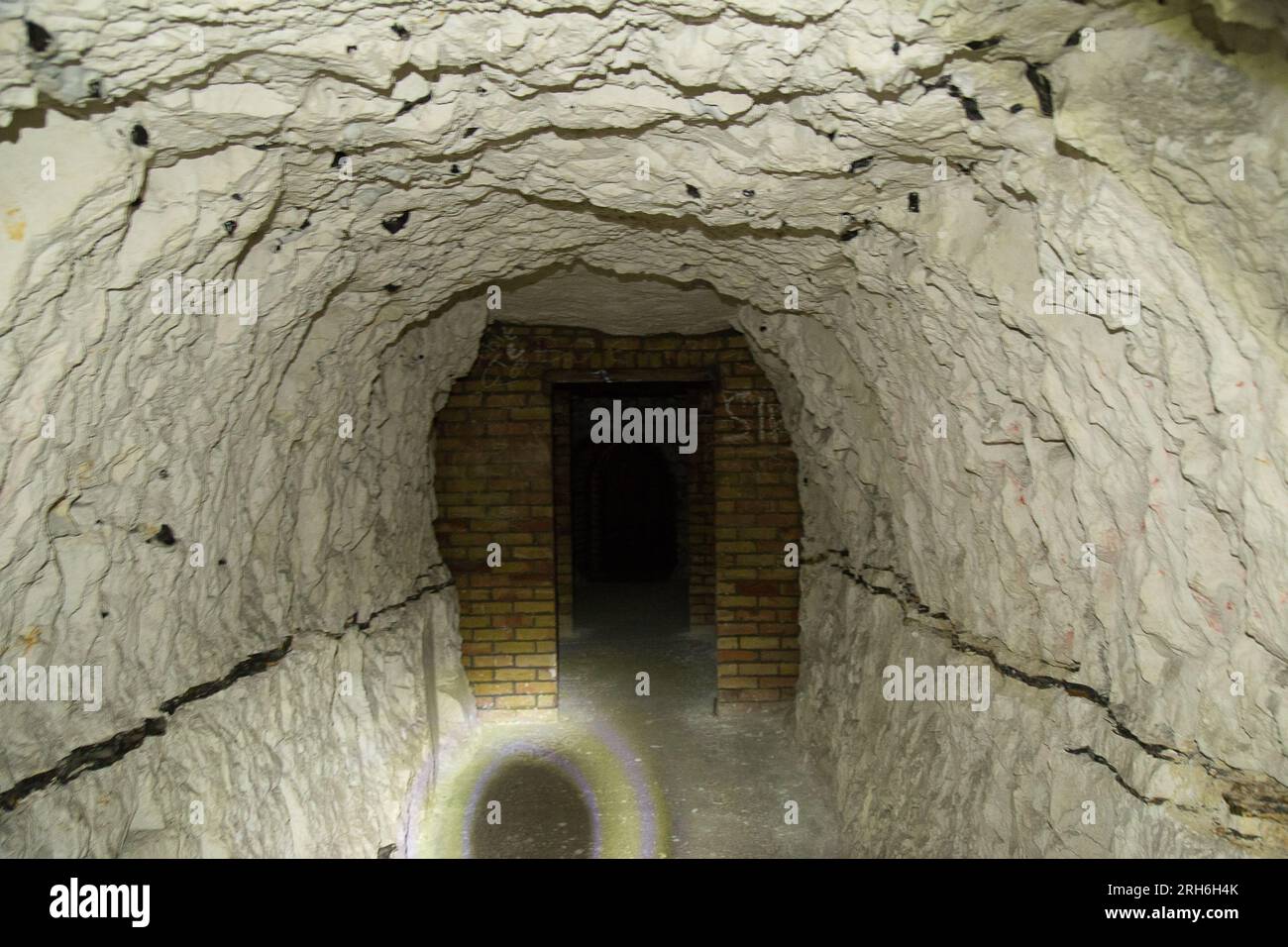 Fan Bay Deep Shelter army disused barracks Stock Photo - Alamy