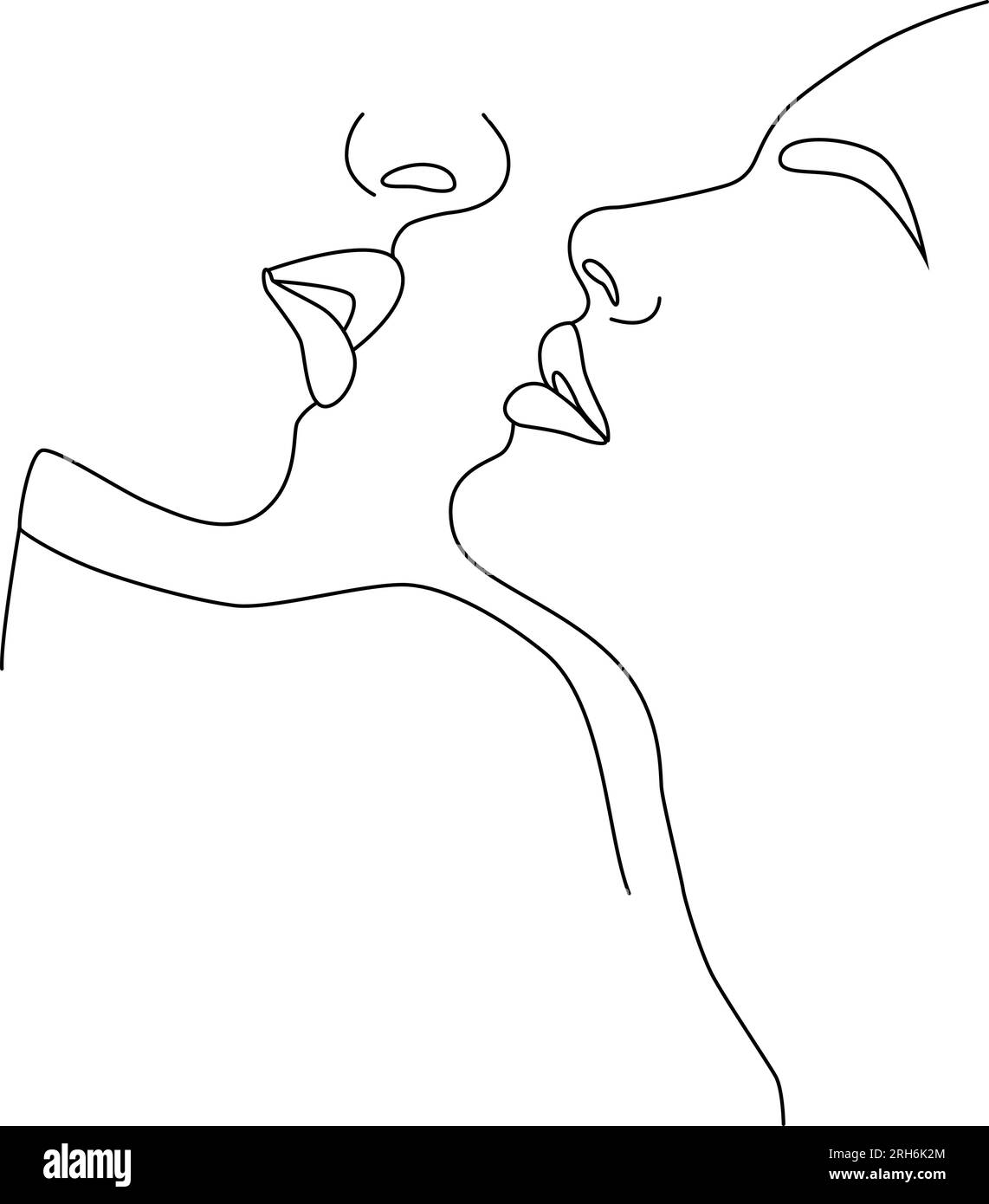 Abstract minimal female portrait. Minimalist continuous linear sketch ... Abstract minimal female portrait. Minimalist continuous linear sketch ...
