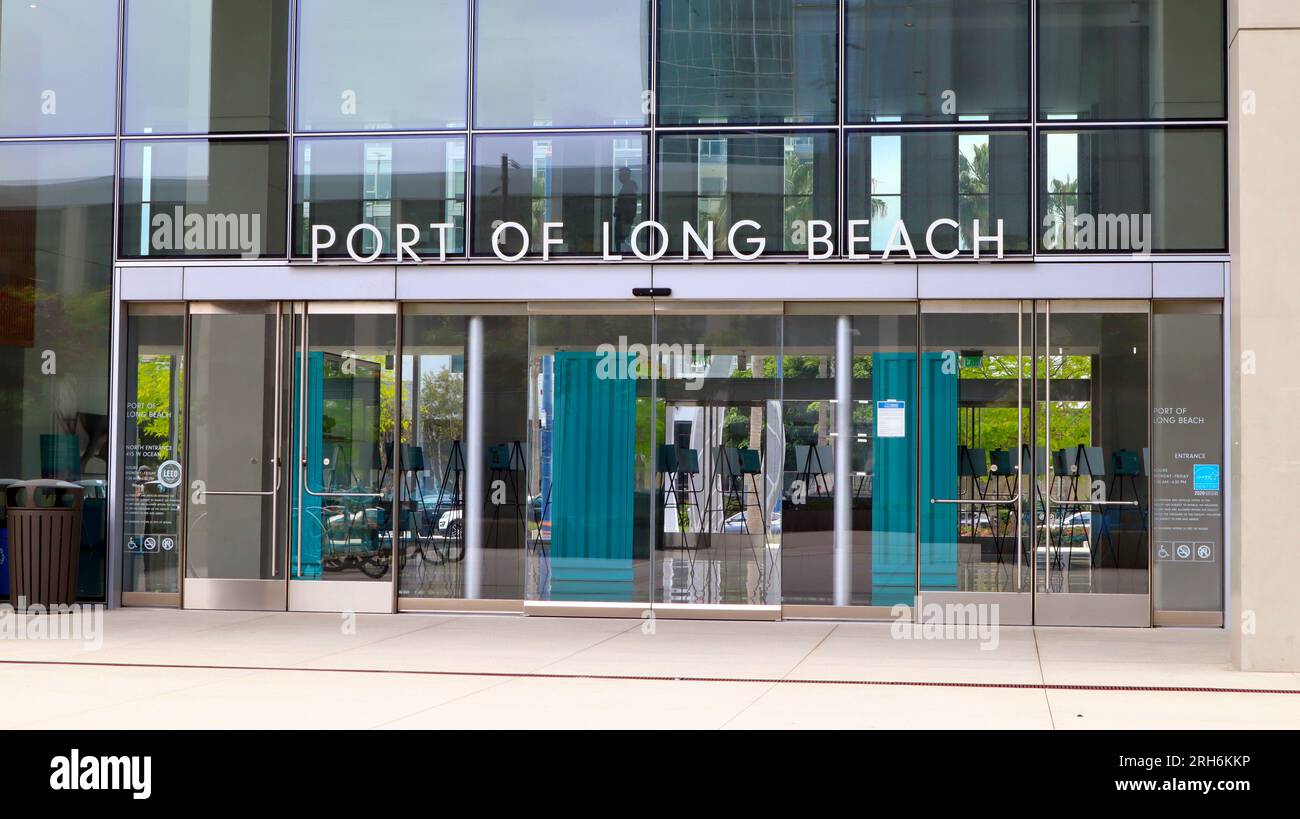 Long Beach, California: Port of Long Beach administration building at ...