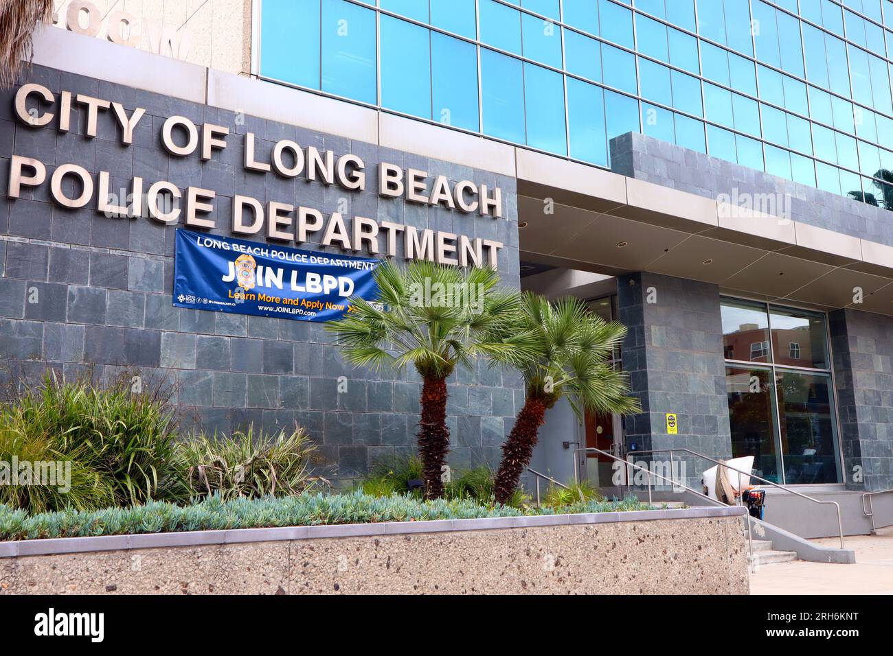 Long Beach, California: City of LONG BEACH Police Department at 400 W. Broadway Long Beach Stock ...