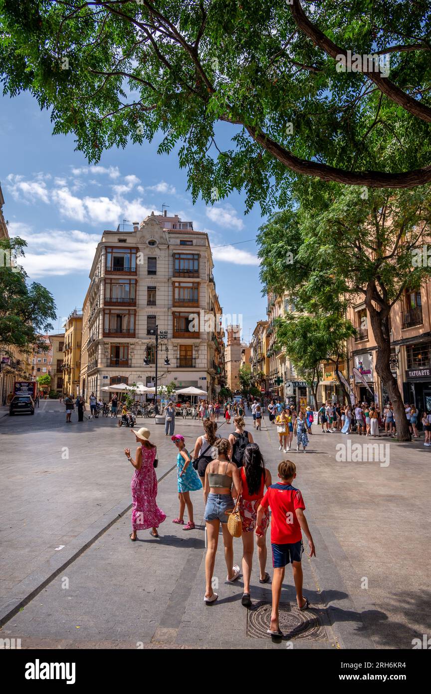 Valencia, Spain - July 25, 2023: Beautiful architecture and charming ...