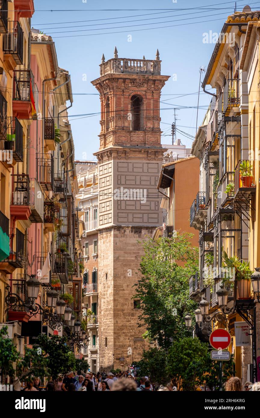 Valencia, Spain - July 25, 2023: Beautiful architecture and charming ...