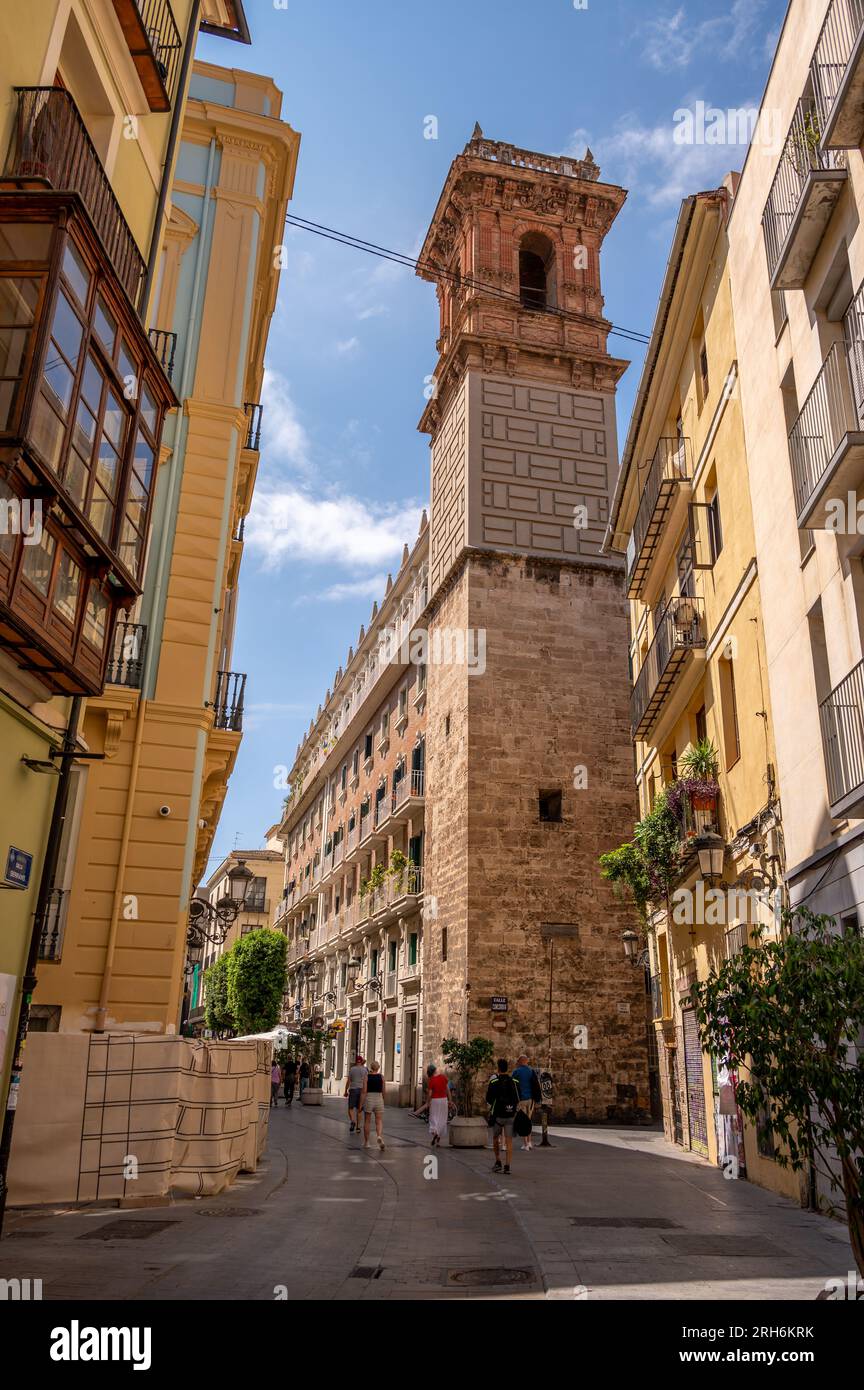 Valencia, Spain - July 25, 2023: Beautiful architecture and charming ...