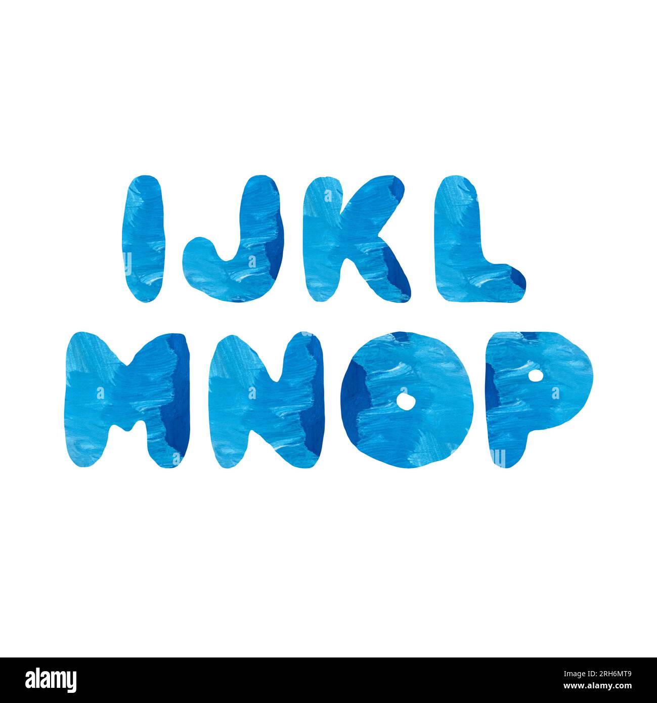 Letter capital alphabet I to P blue Stock Photo - Alamy