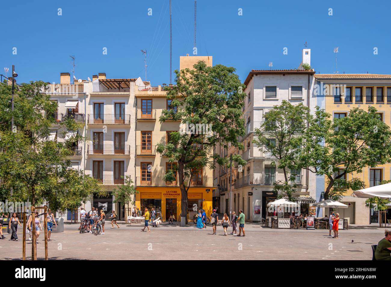 Valencia, Spain - July 25, 2023: Beautiful streets in Valencia, Spain ...