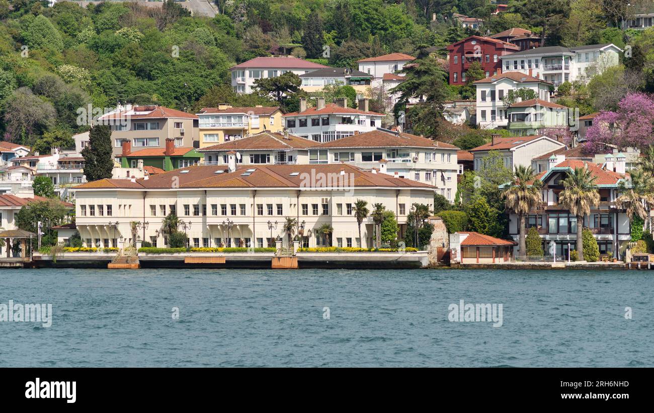 View from the sea of Saffet Pasa Mansion, or Saffet Pasa Mansion, with ...