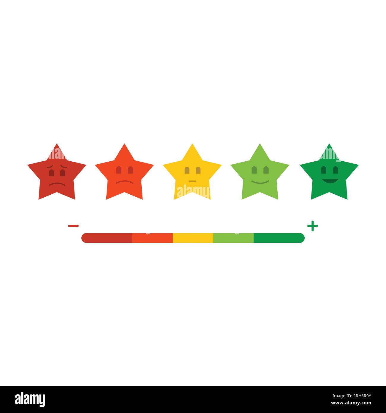 Customer satisfaction survey star emoticons Stock Vector Image & Art ...