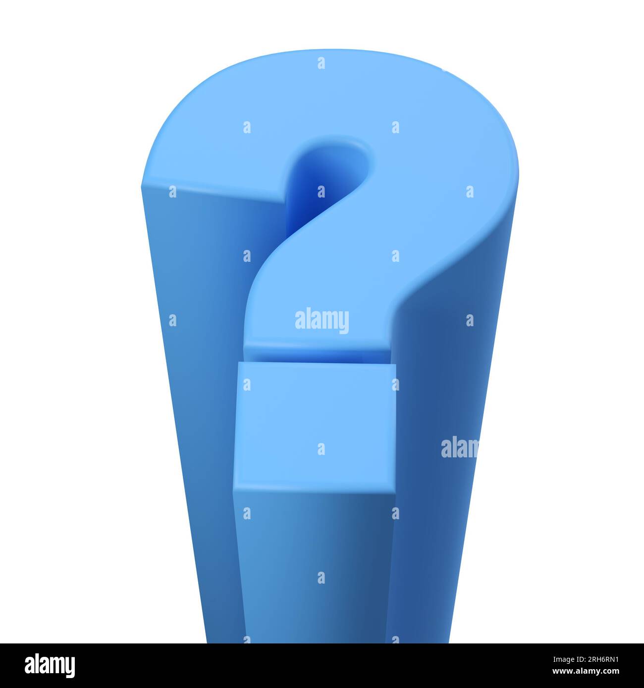3d Realistic blue question mark. luxury template decorative design ...