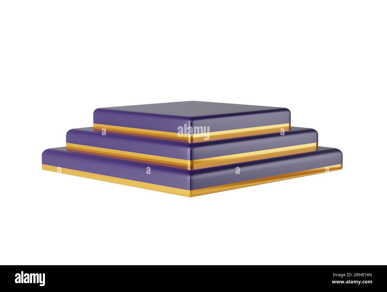 Minimalist dark podium mockup scene with golden line. 3d rendering ...