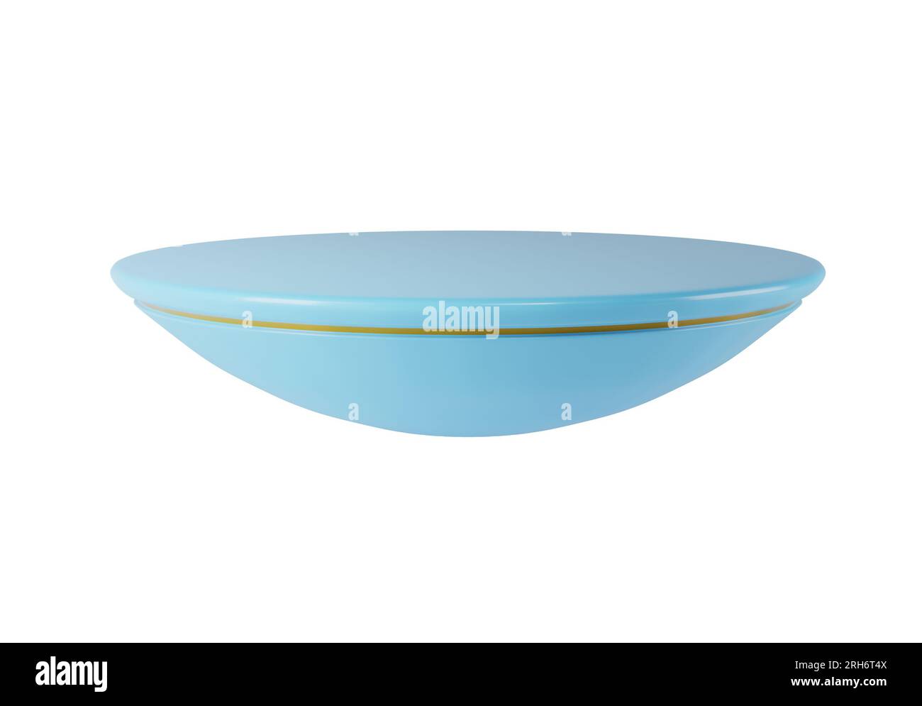 Minimalist round blue podium mockup with 3d rendering abstract ...
