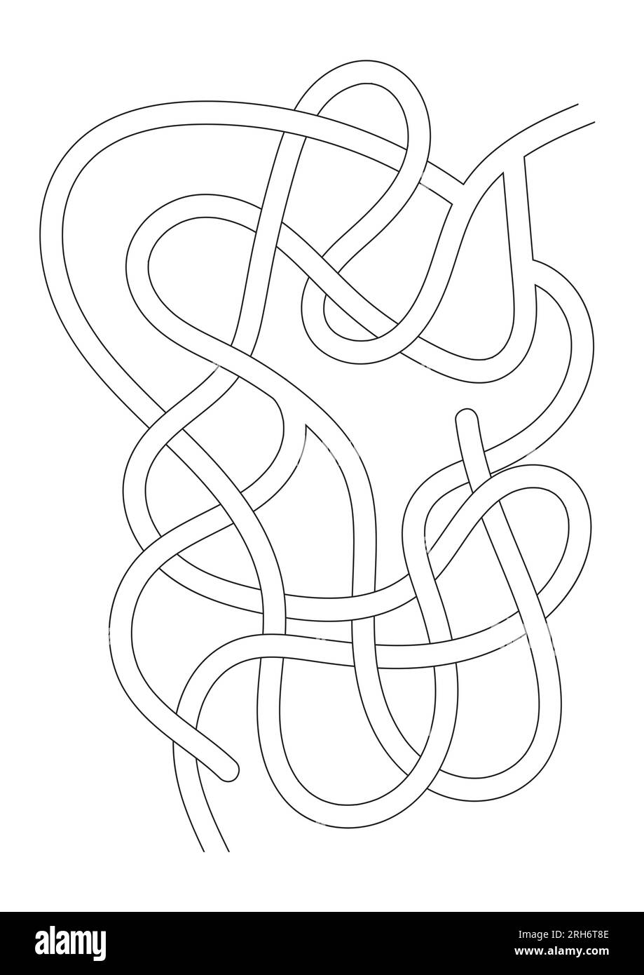 Vector maze isolated on white background. Education logic game labyrinth for kids. With the ...