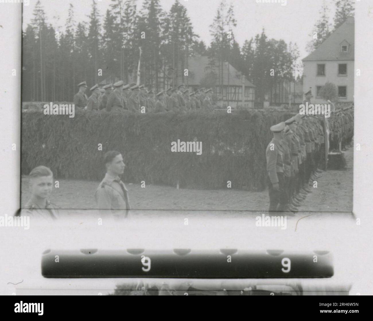 SS Photographer, Heiss (1943) Unit and soldiers in barracks, visit by ...
