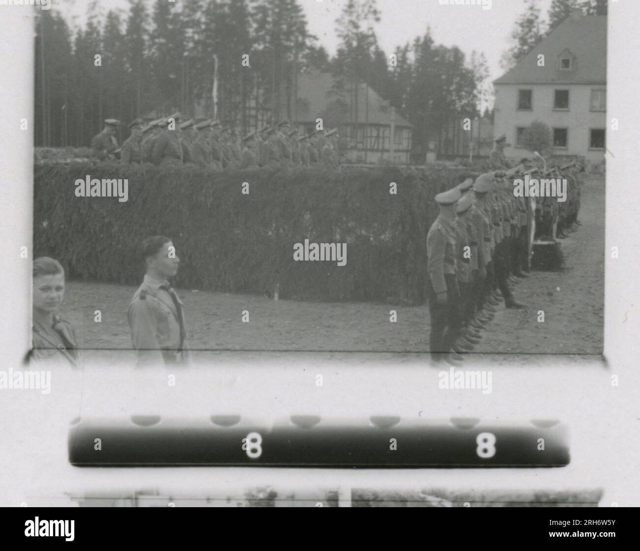 SS Photographer, Heiss (1943) Unit and soldiers in barracks, visit by ...