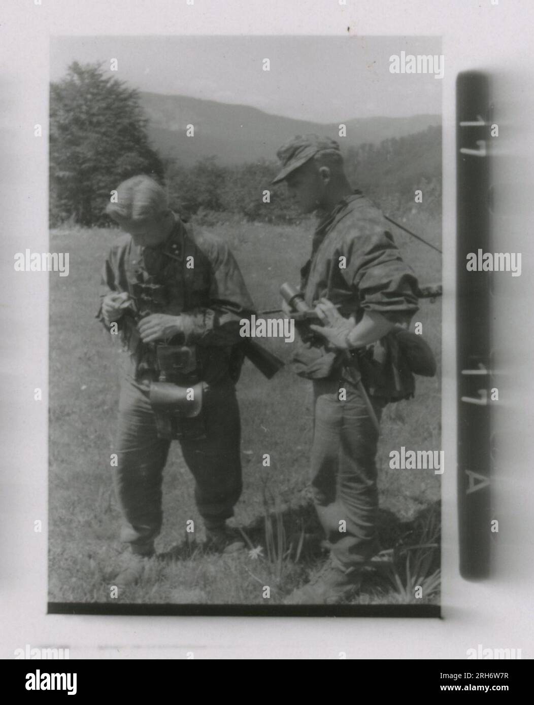 SS Photographer, Heiss (1943) Unit and soldiers in barracks, visit by ...