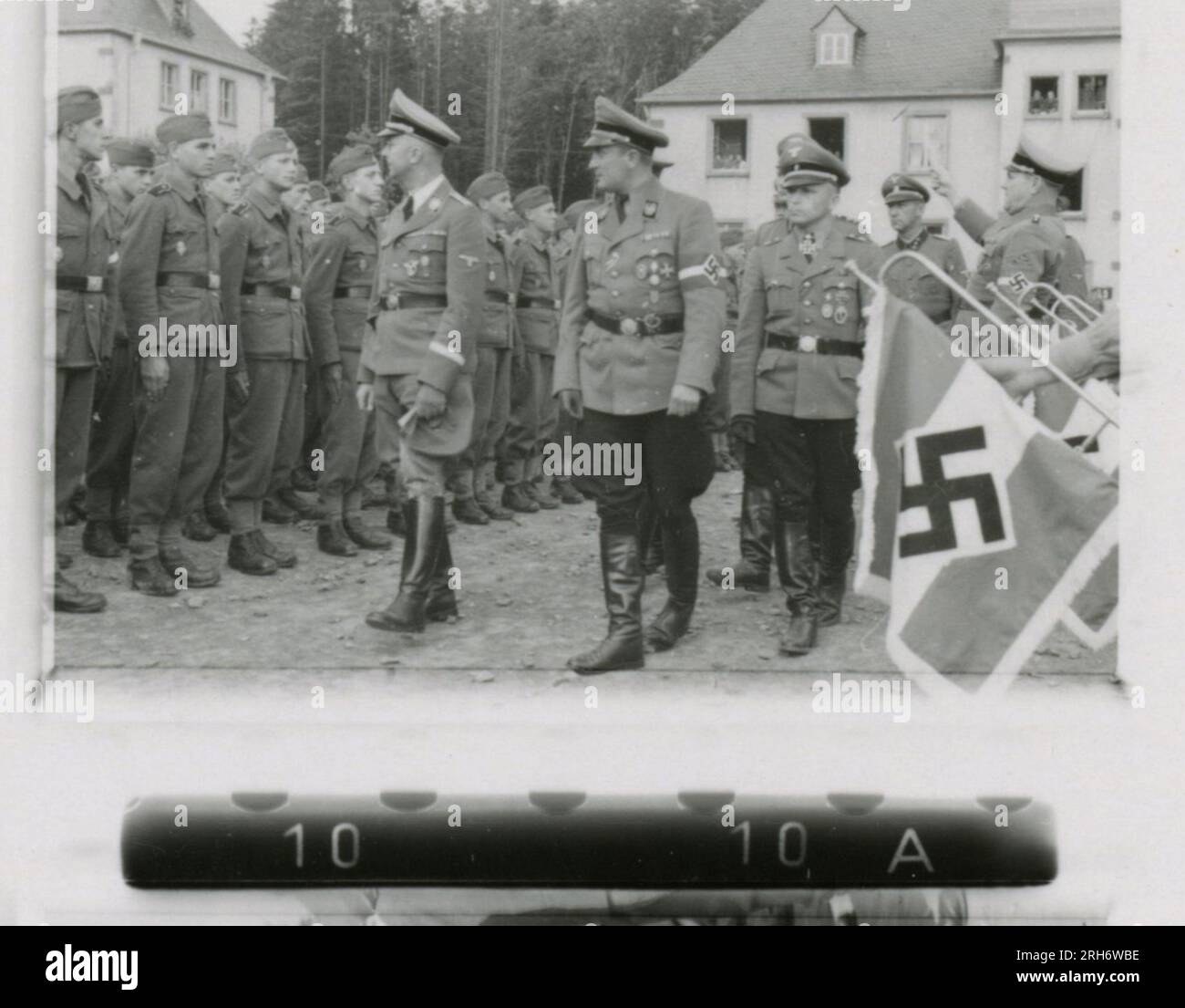 SS Photographer, Heiss (1943) Unit and soldiers in barracks, visit by ...