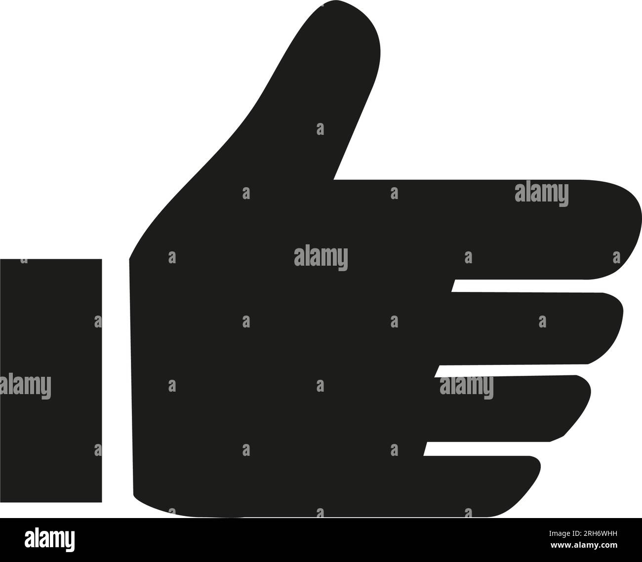 Hand as rating symbol simple icon Stock Vector Image & Art - Alamy