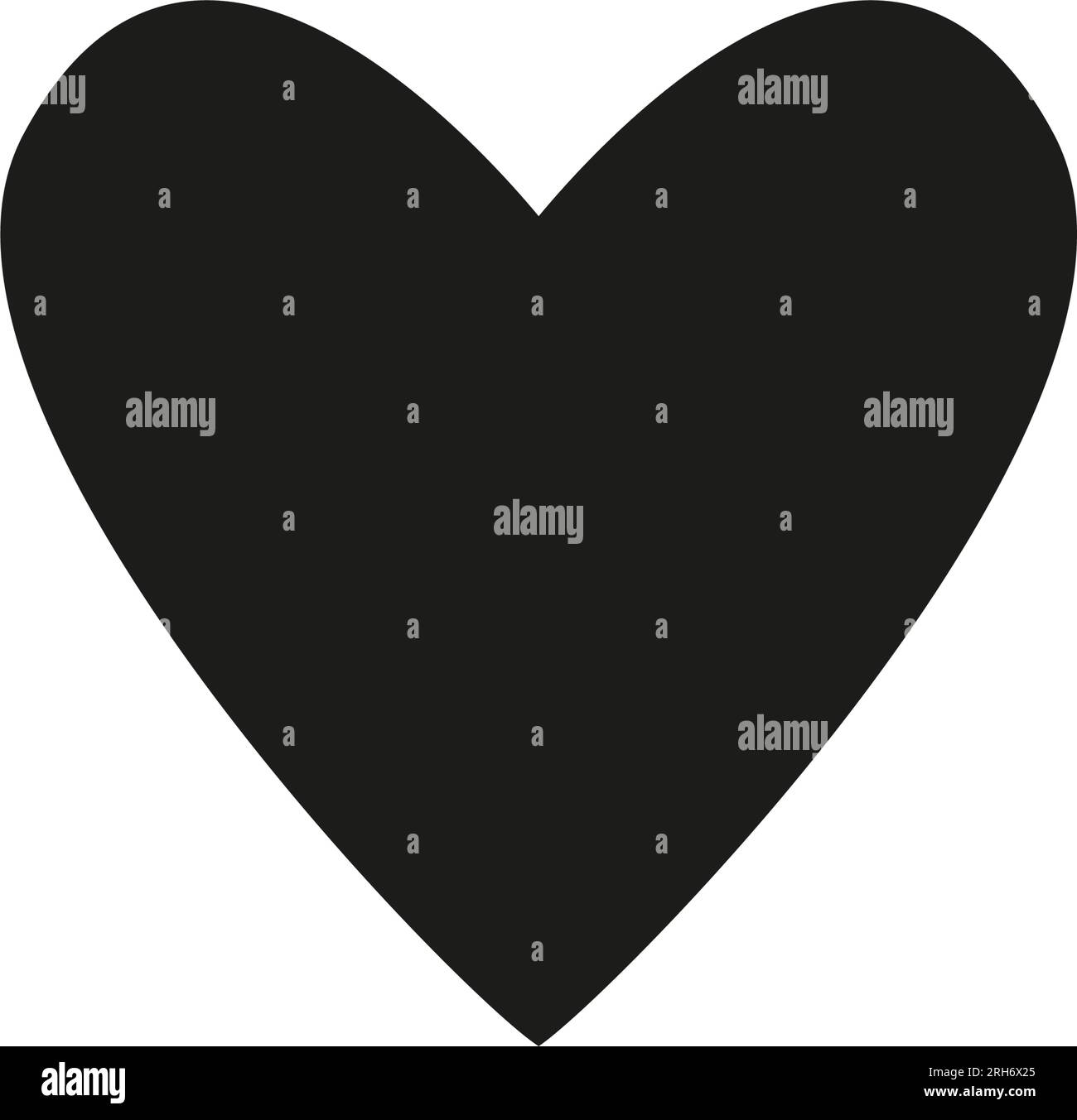 Black heart icon Stock Vector Image & Art - Alamy