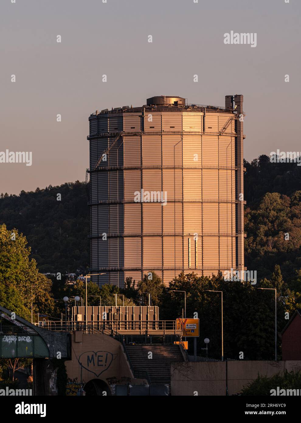 Gas Container Stuttgart Stock Photo - Alamy