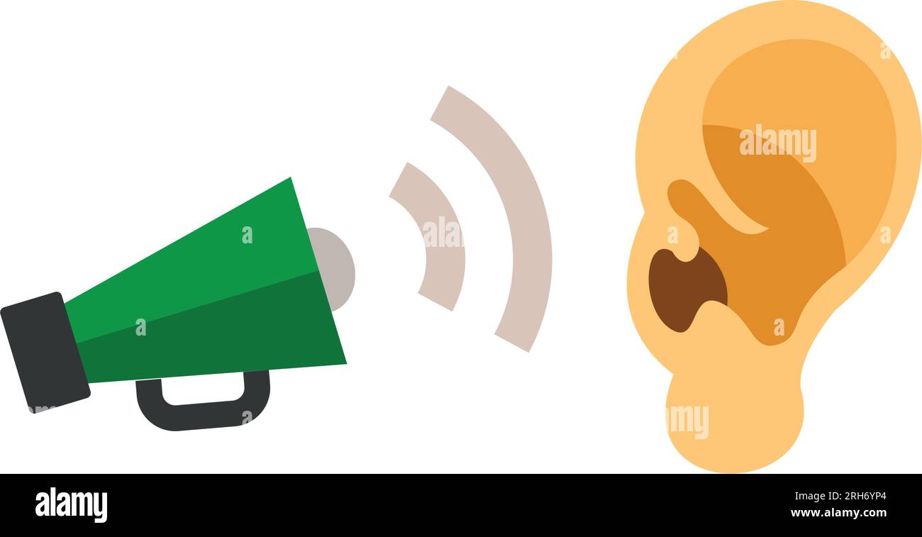 Speaking and listening icon Stock Vector Images - Alamy