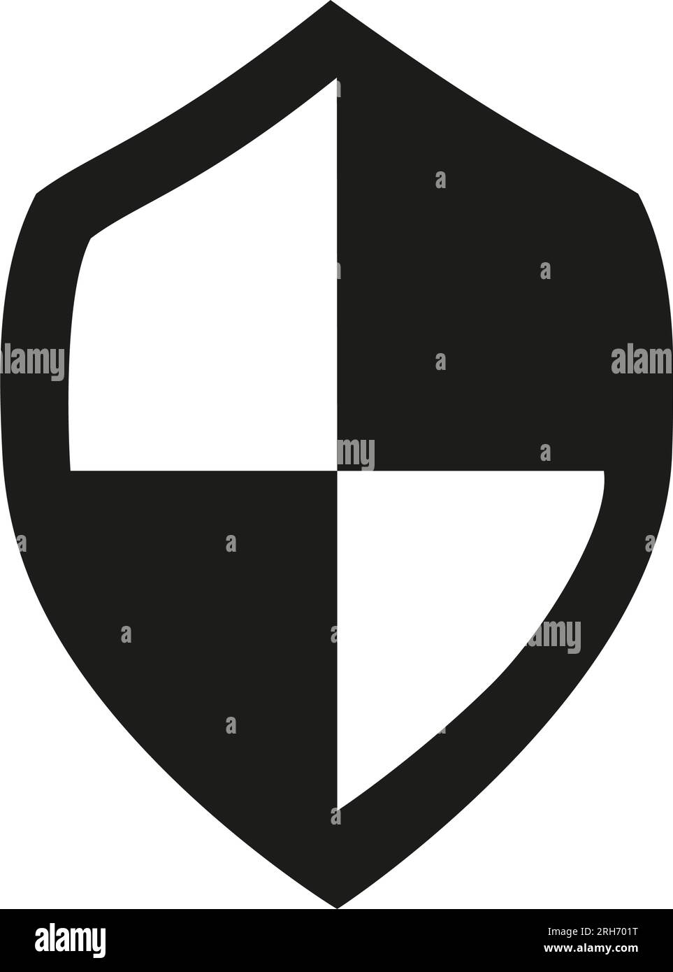 Shield board piece icon Stock Vector Image & Art - Alamy
