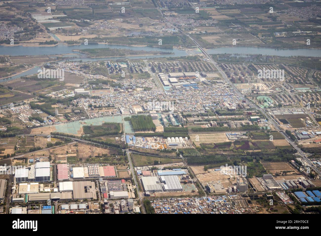 Beijing, China. 15th Apr, 2023. Aerial view of Beijing, April 15, 2023 ...