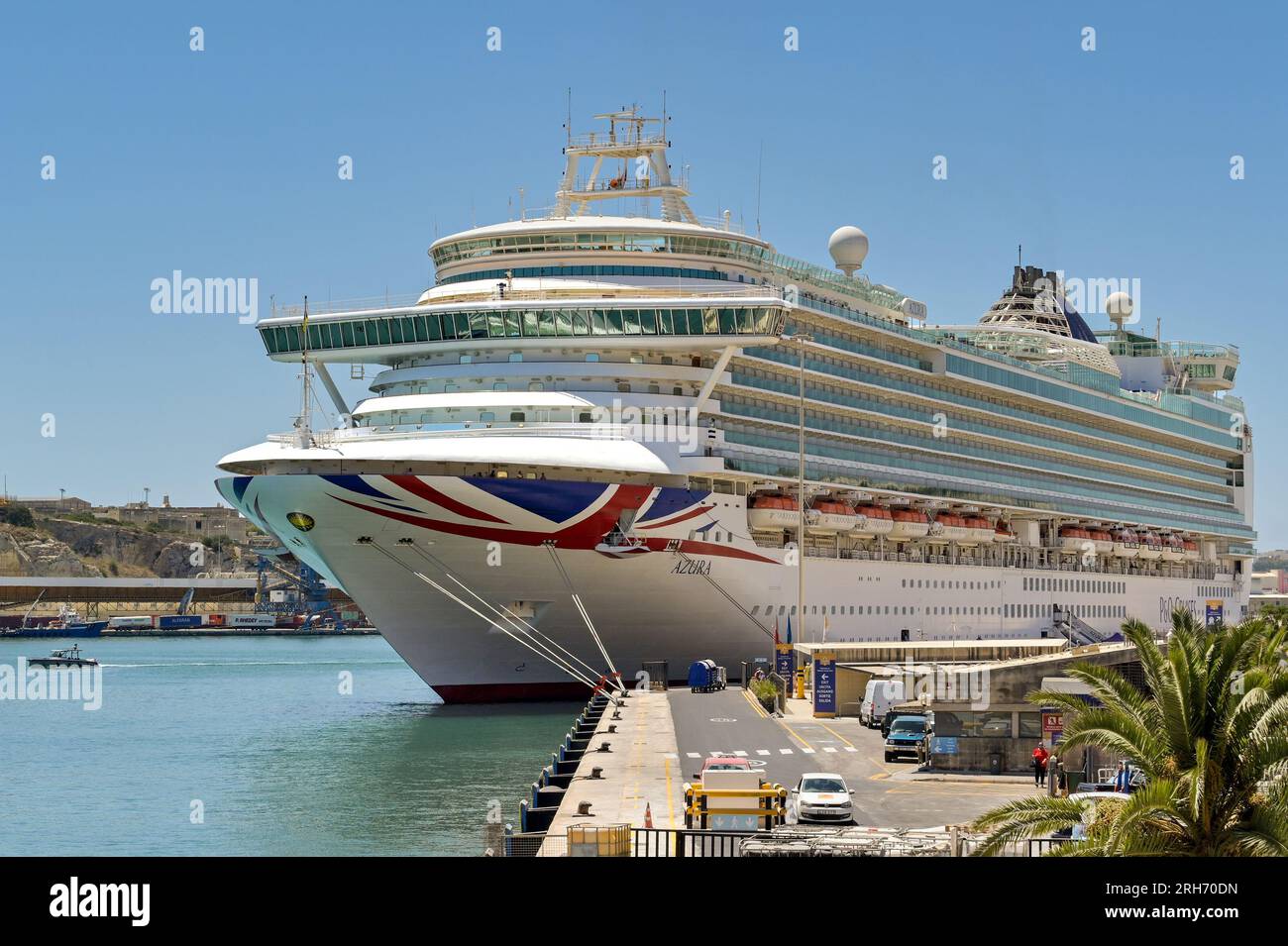 Valletta, Malta - 3 August 2023: Cruise ship Azura operated by P&O ...