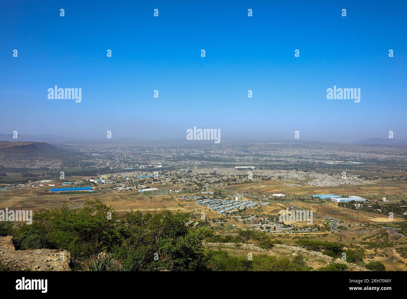 General view of the city of Mekelle, capital of Tigray. Northern ...