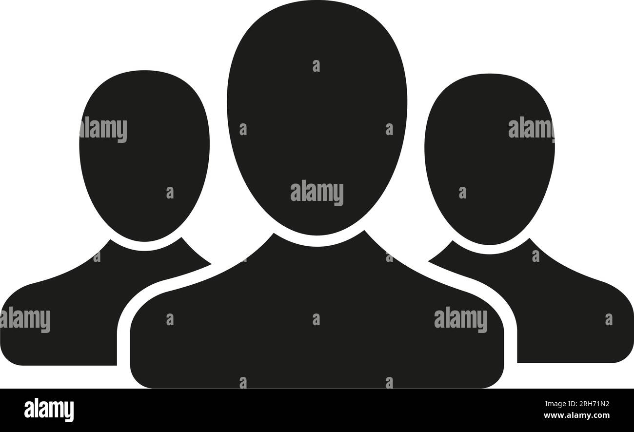 Audience group icon simple Stock Vector Images - Alamy
