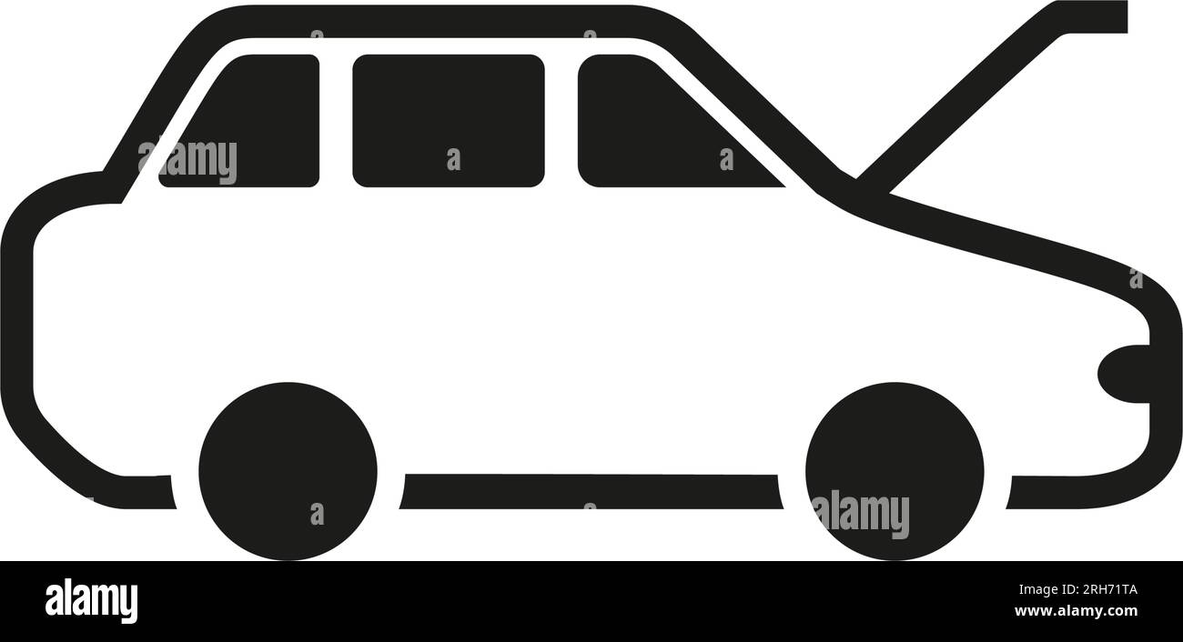 Car with open hood line icon Stock Vector Image & Art - Alamy