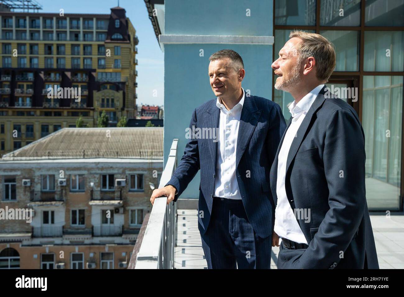 In this photo provided by the Finance Ministry of Ukraine Press Office ...