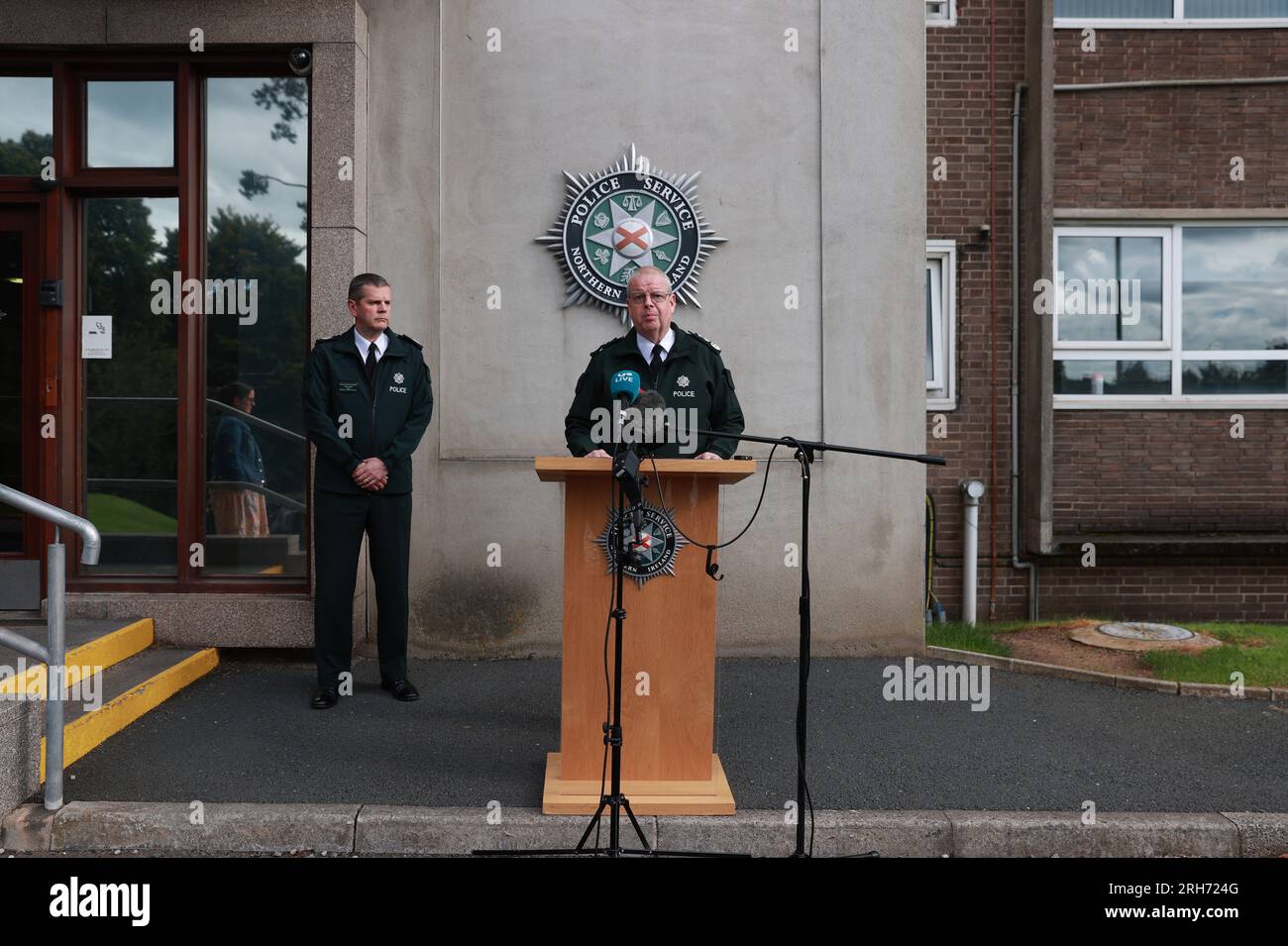 Police Service of Northern Ireland Chief Constable Simon Byrne and ...