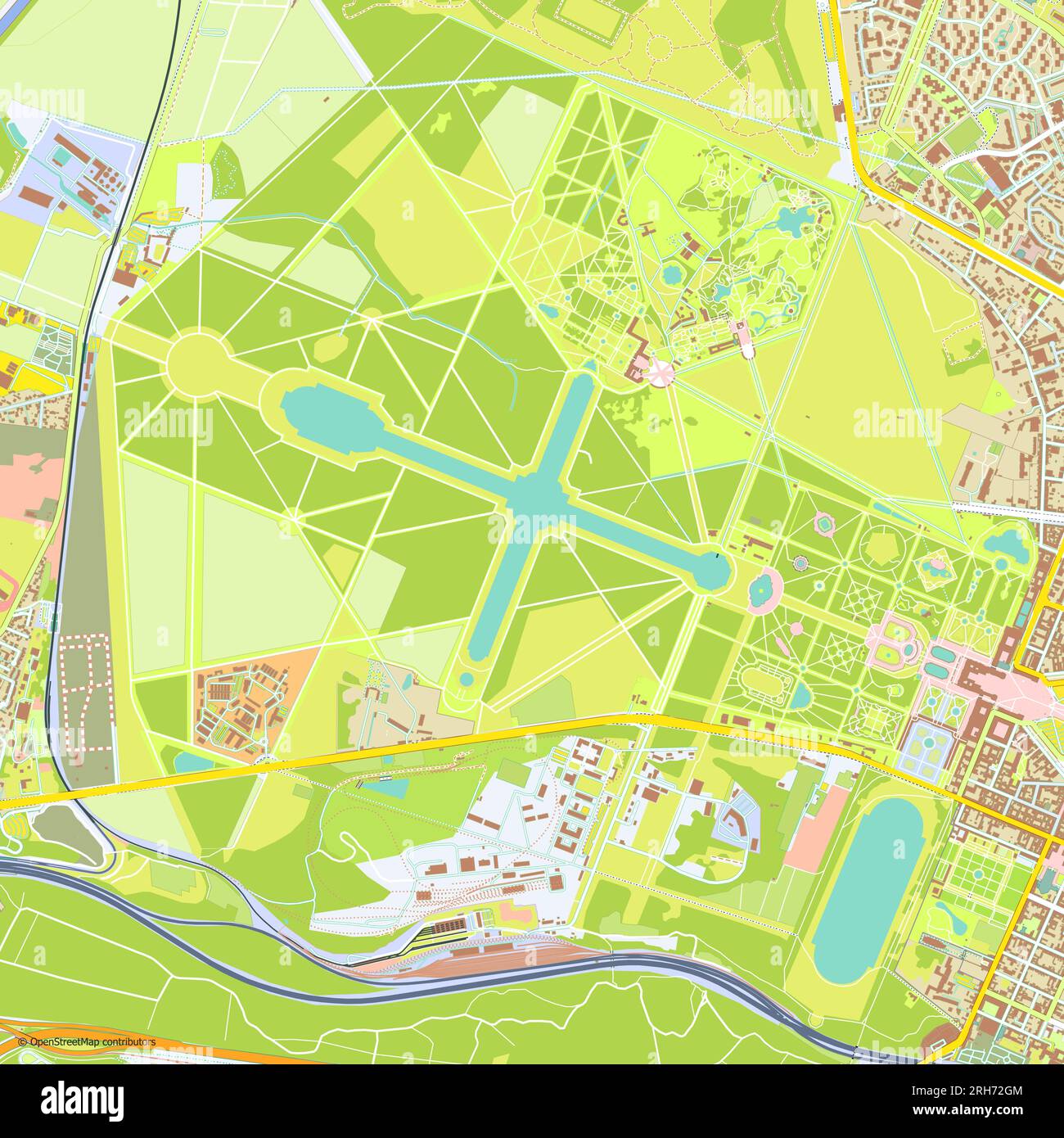 Vector map of Palace of Versailles Stock Vector Image & Art - Alamy