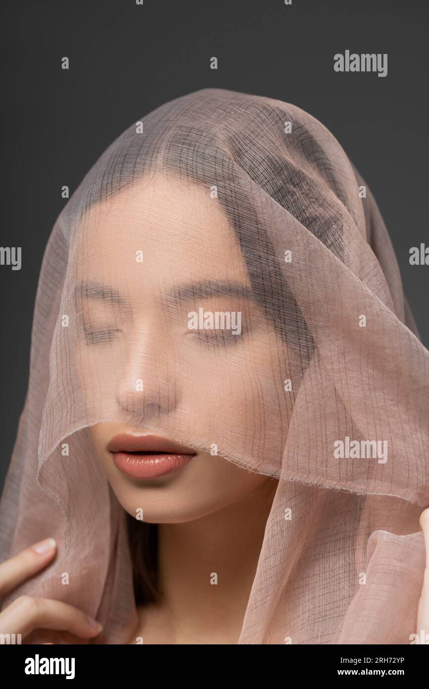 Asian woman portrait obscure hi-res stock photography and images - Alamy
