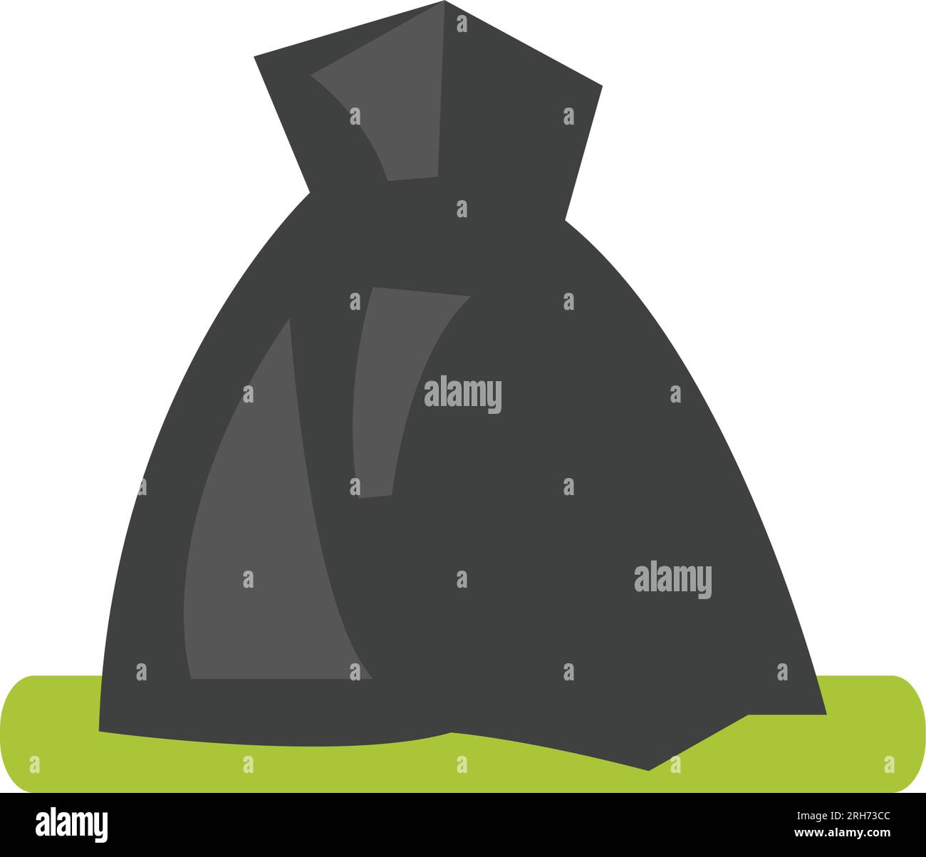 Garbage bag full litter Stock Vector Images - Alamy