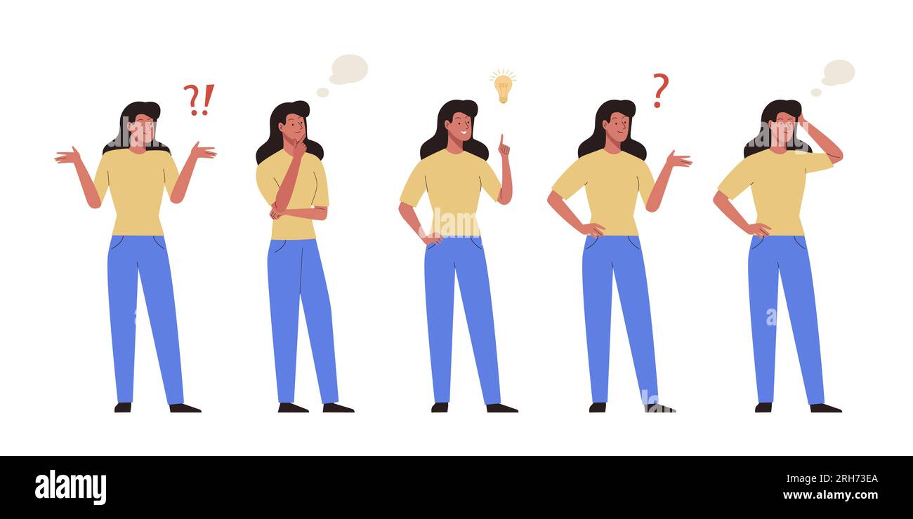 Puzzled worried Stock Vector Images - Alamy