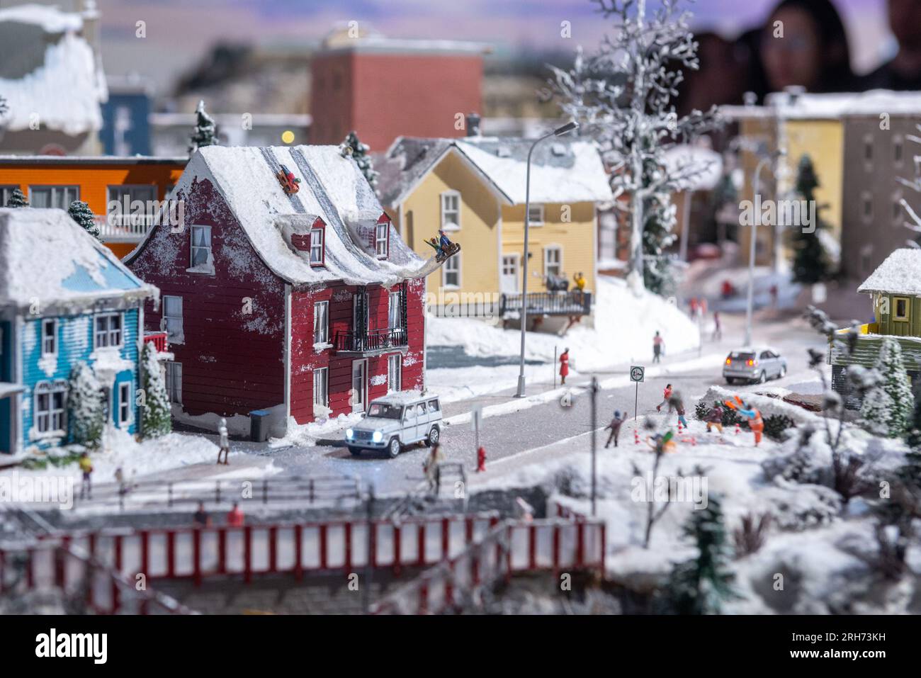 Toronto, ON, Canada - June 4, 2023: View of Quebec City on a miniature ...