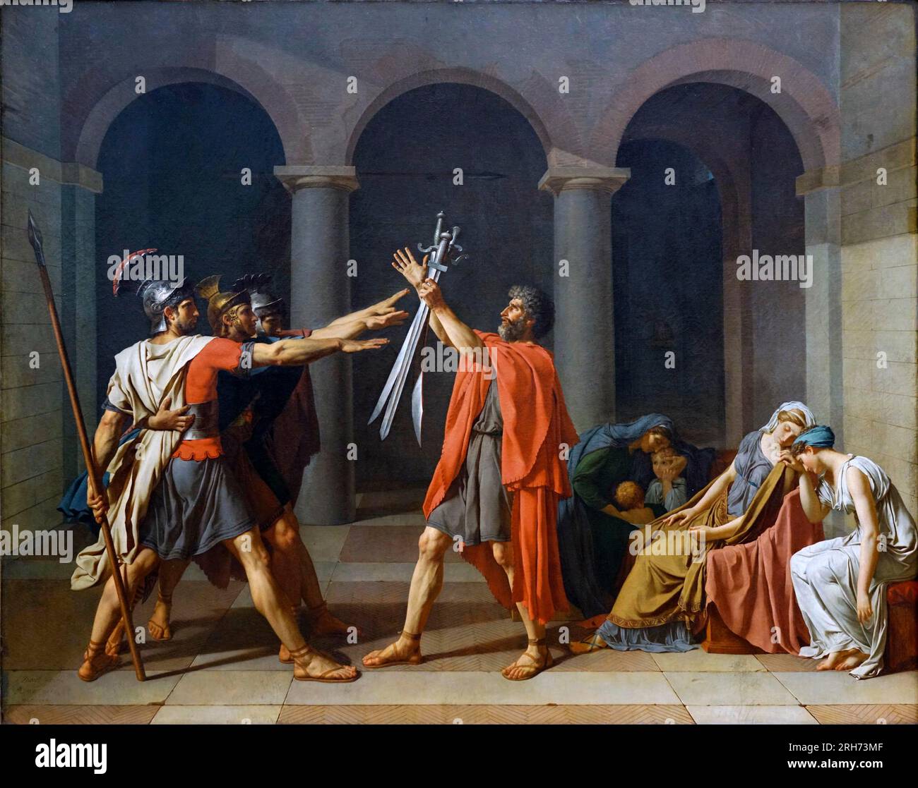 painted in 1784 and currently in the collection of the Louvre in Paris ...