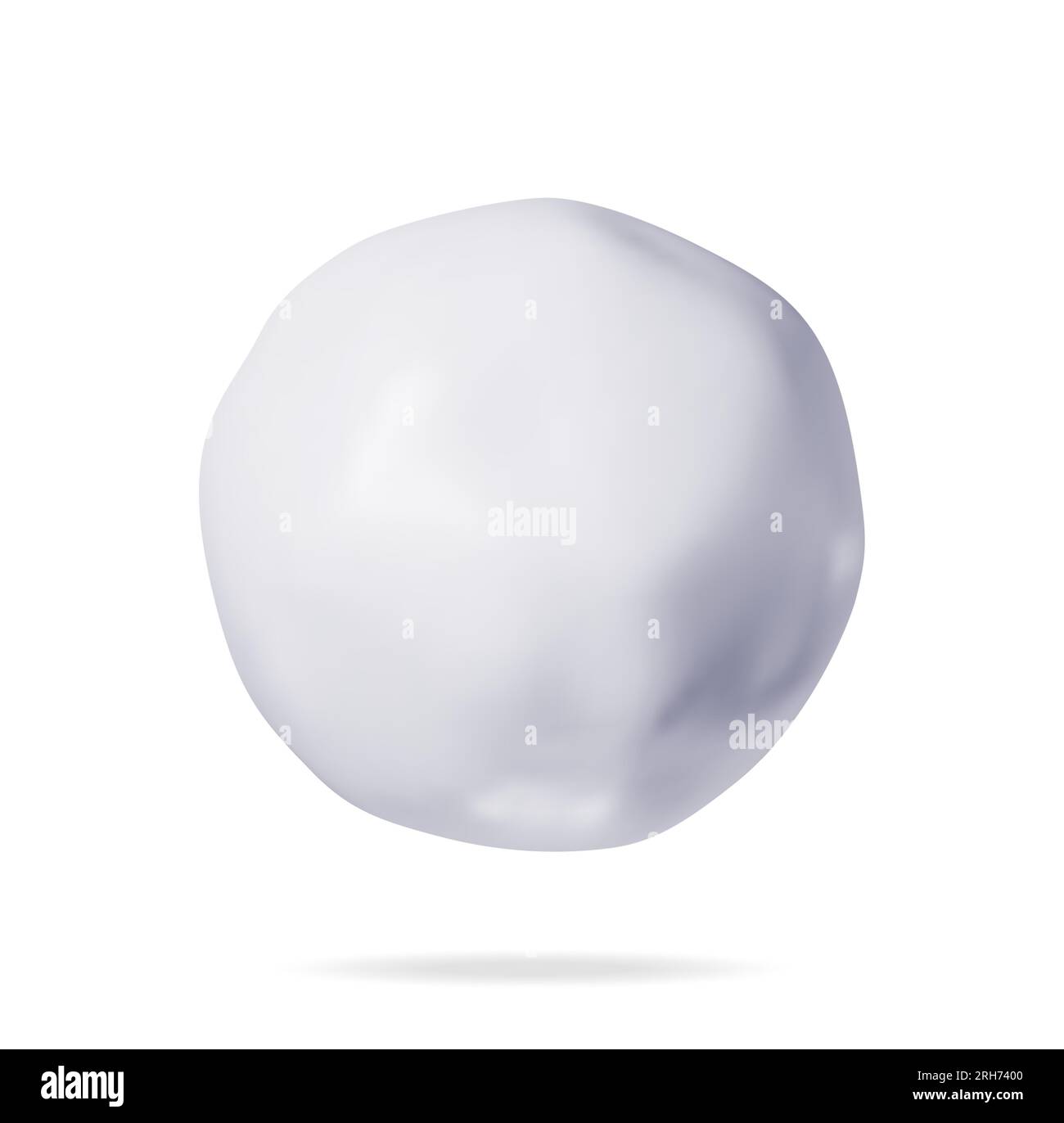 3D Snowball Isolated. Render Snow Ball Ice Stock Vector Image & Art - Alamy