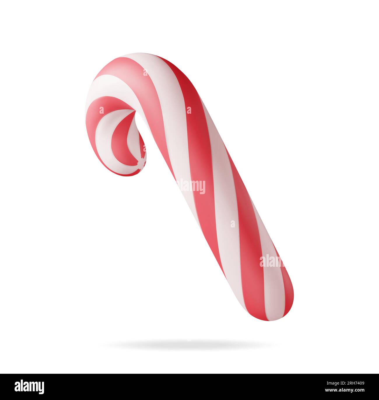 3D Realistic Candy Cane Isolated Stock Vector Image & Art - Alamy