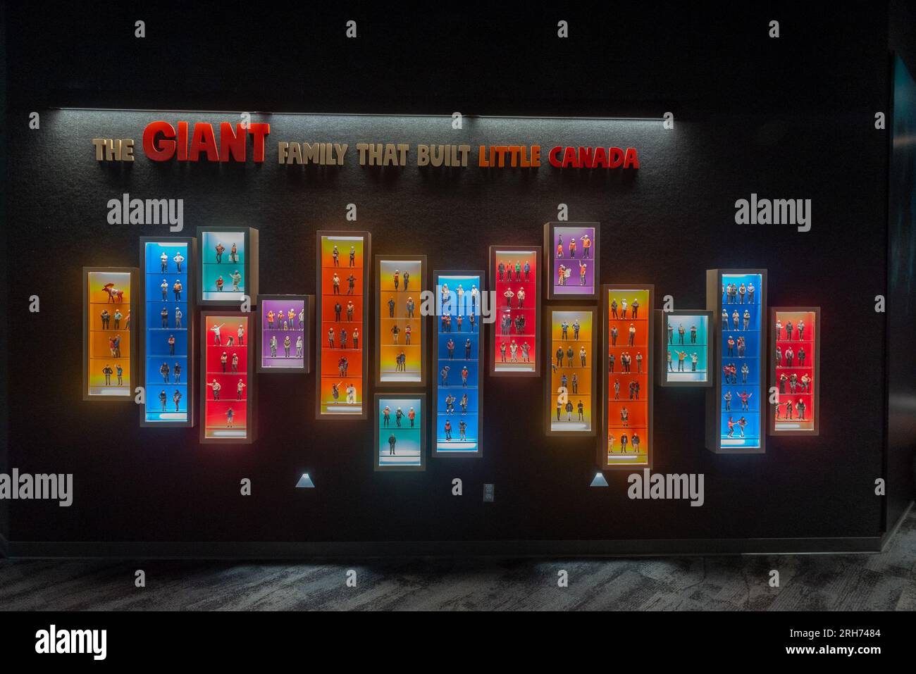 Toronto, ON, Canada - June 4, 2023: View of a small exhibit on a ...