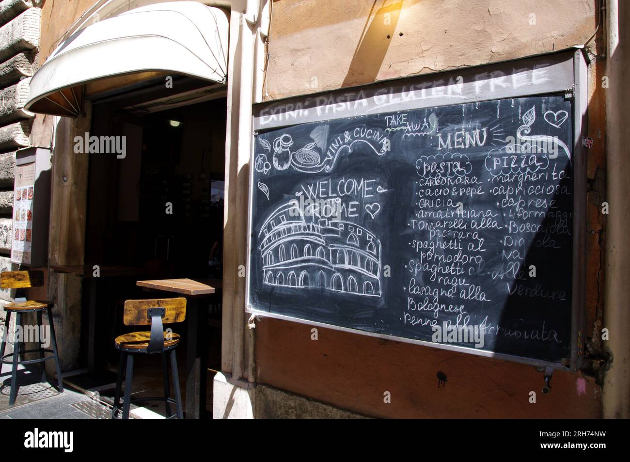 Rome restaurant menu couple hi-res stock photography and images - Alamy