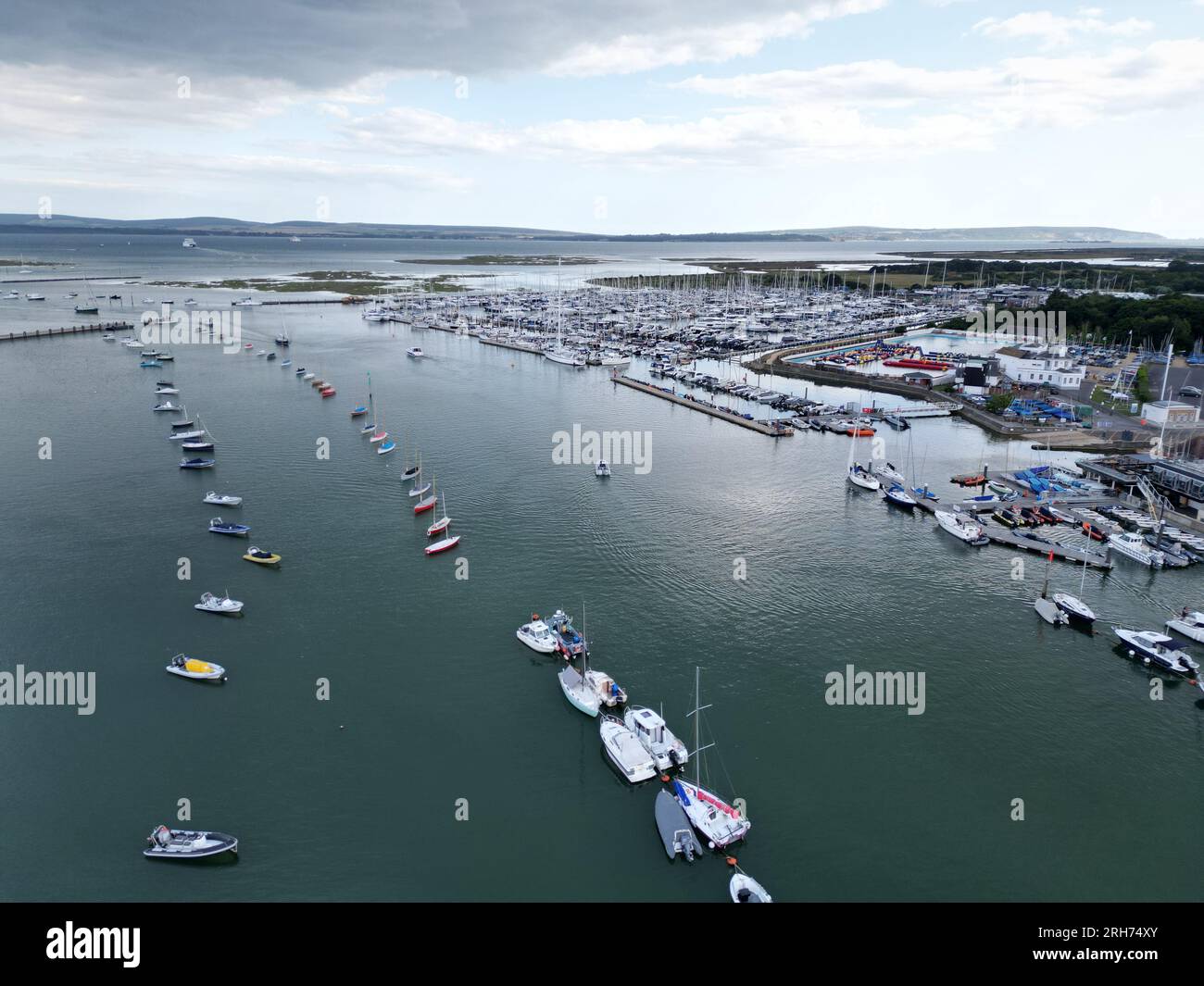Lymington harbour aerial hi-res stock photography and images - Alamy