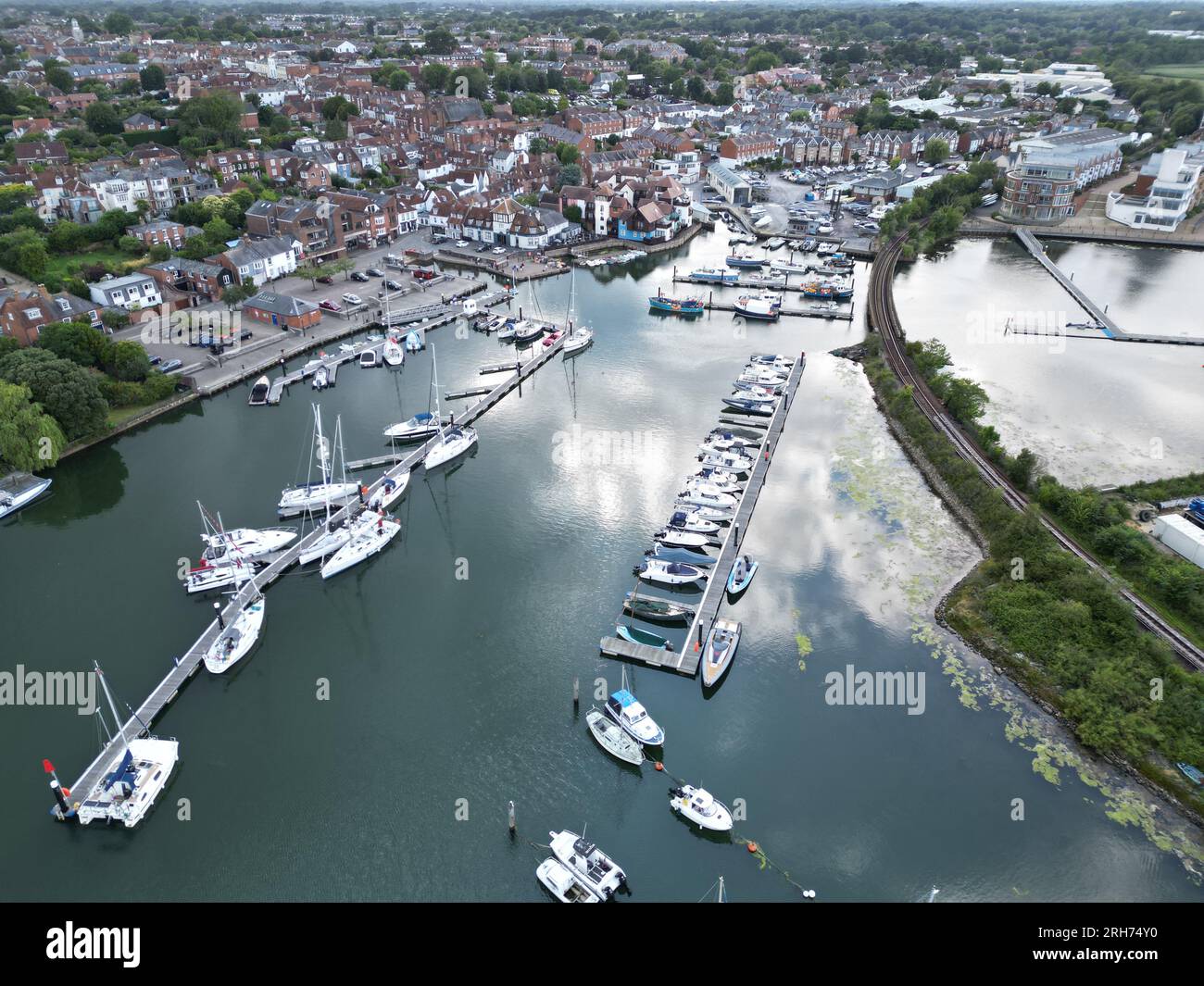 Lymington Harbour From The Hi res Stock Photography And Images Alamy