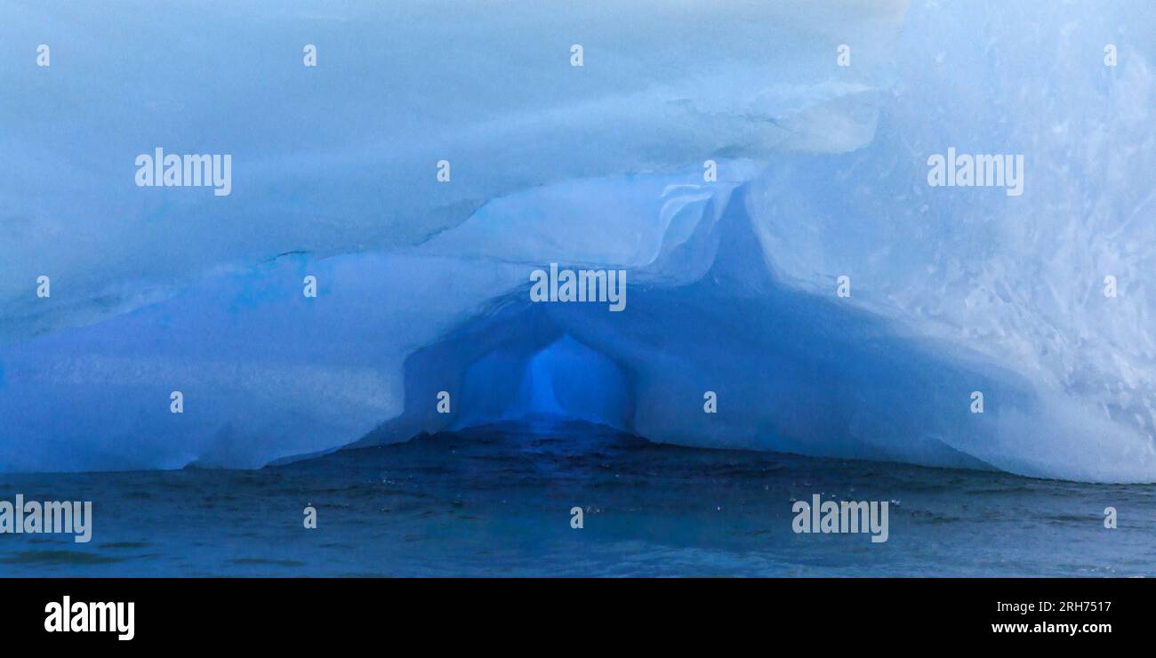 Detail of an iceberg from the San Rafael Glacier in the San Rafael ...