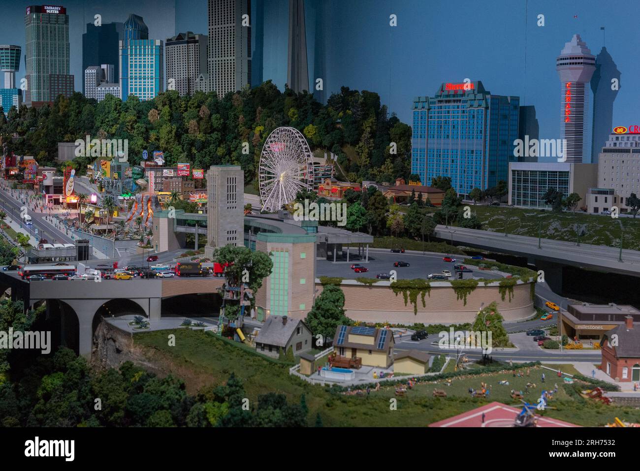 Toronto, ON, Canada - June 4, 2023: View at Niagara Falls miniatue ...