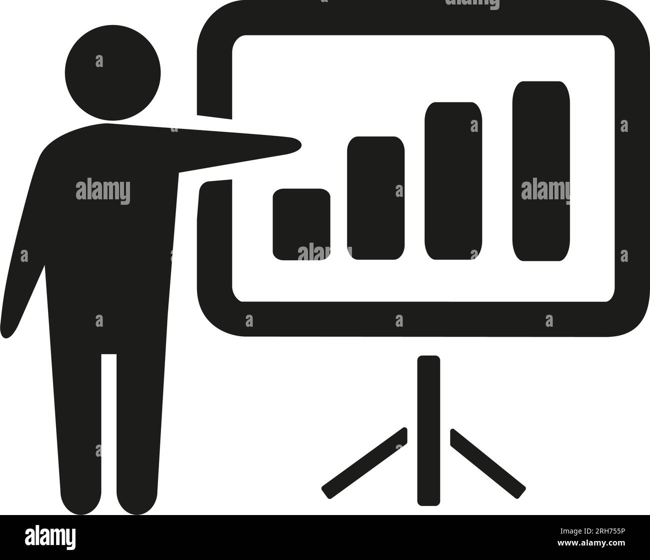 Business meeting icon presenter showing hi-res stock photography and ...