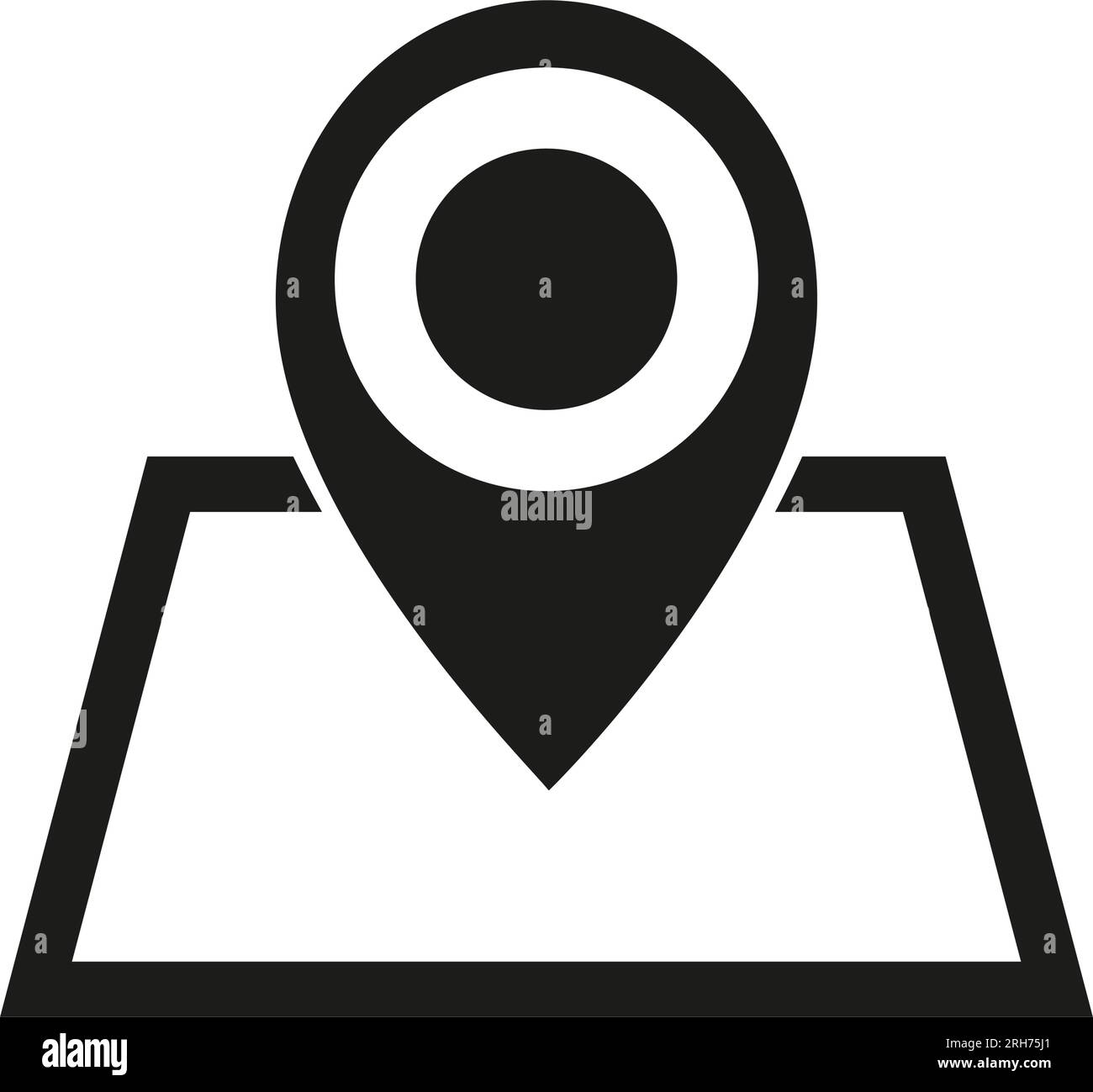 Map pointer metro sign icon hi-res stock photography and images - Alamy