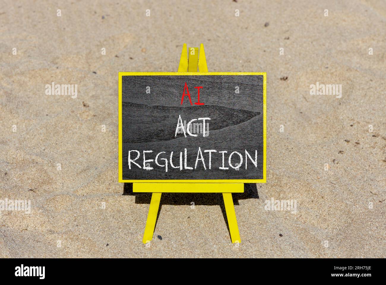 AI act regulation symbol. Concept words AI artificial intelligence act ...