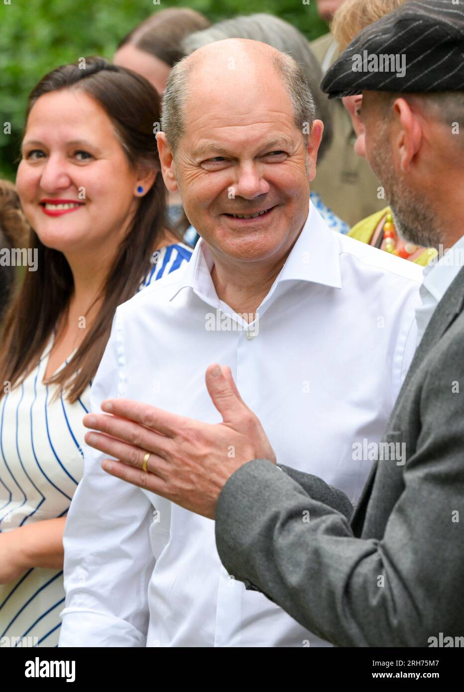 Potsdam, Germany. 14th Aug, 2023. German Chancellor Olaf Scholz (SPD ...