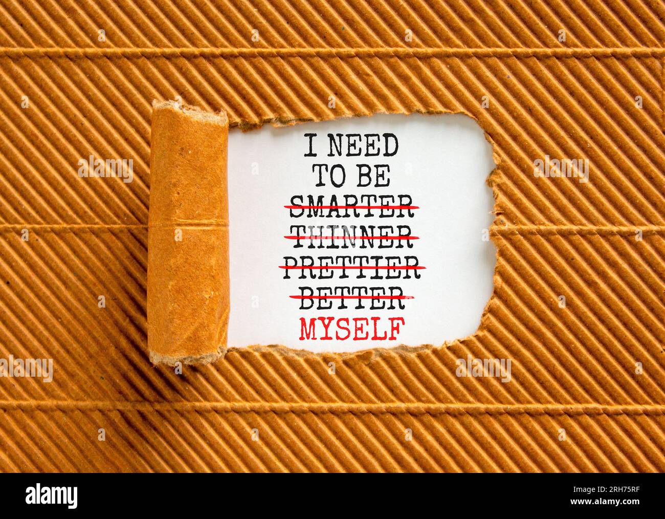 Be myself symbol. Concept words I need to be myself, not smarter ...